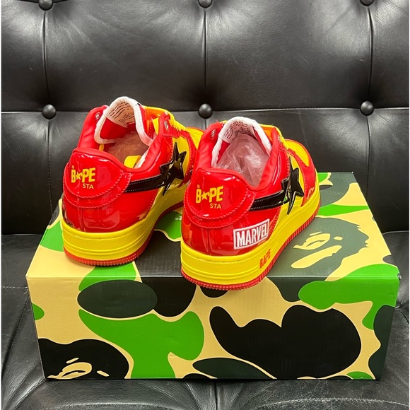Bape | Shoes | Bapestas X Marvels Iron Man | Poshmark